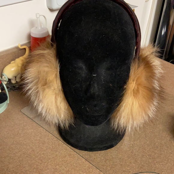 Accessories | Crystal Genuine Jumbo Fox Fur Ear Muffs | Poshmark